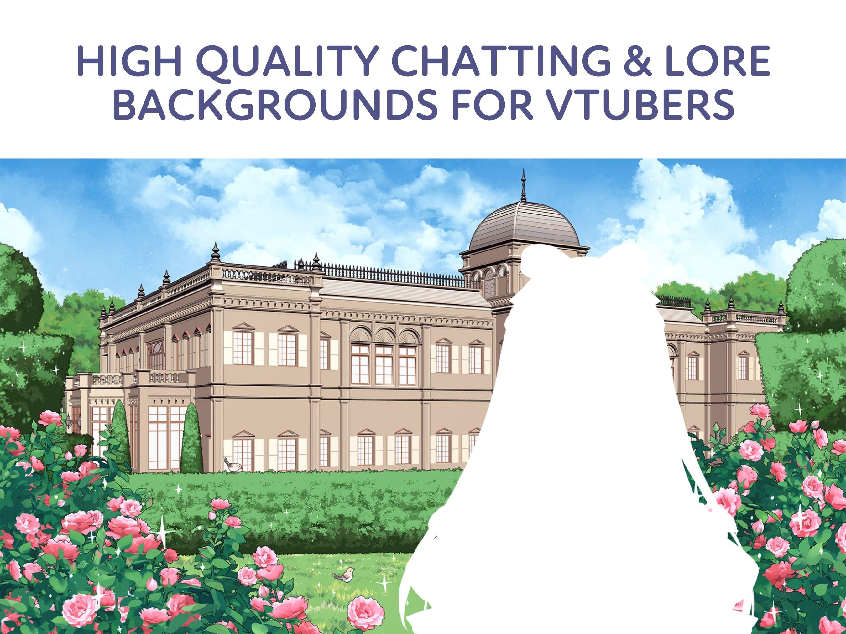 Background Pack Vtuber Livestream Manor House Static Background Set - Etsy