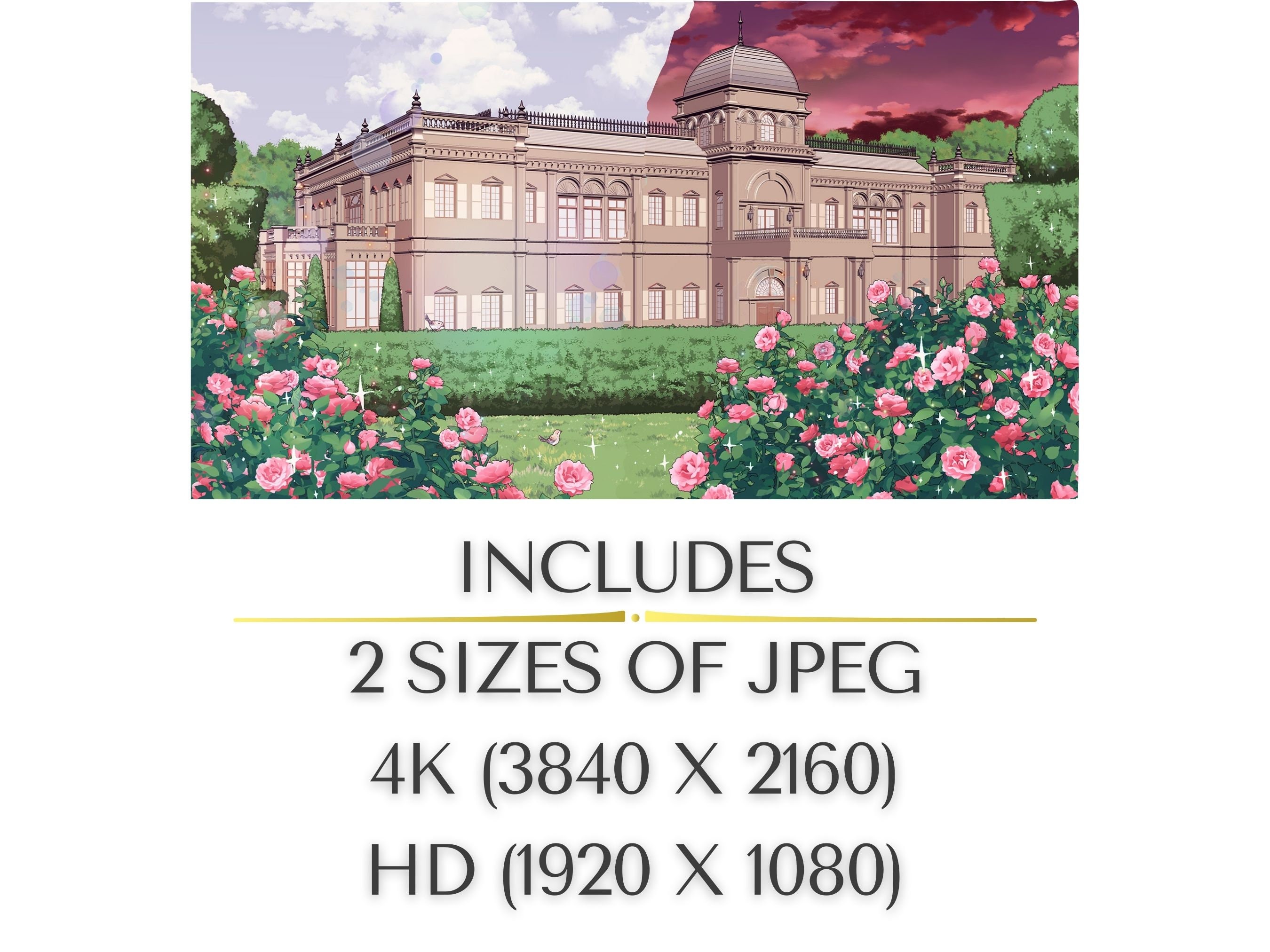 Background Pack Vtuber Livestream Manor House Static - Etsy