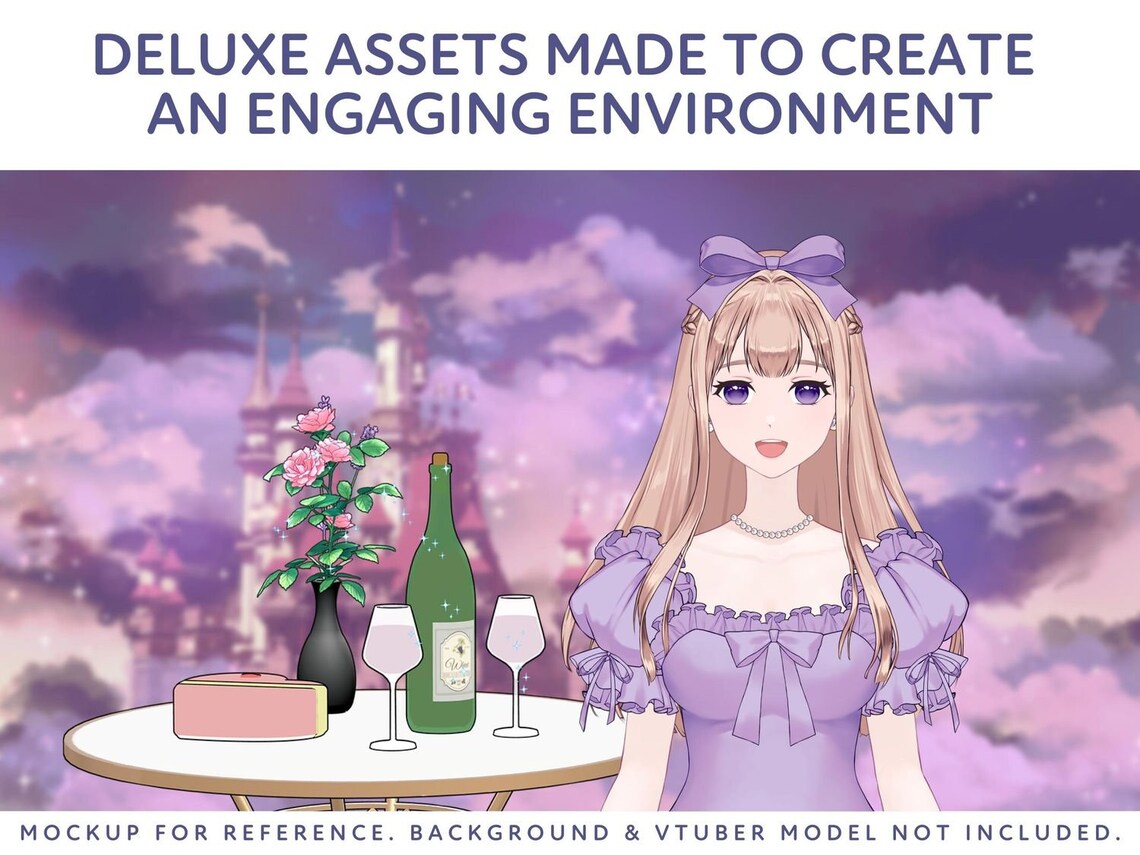 Vtuber Table Pack PNG Table and Chair Set 6 Variants for Vtuber ...