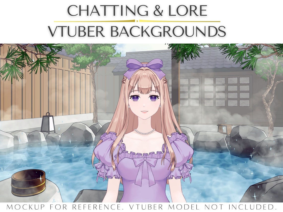 Background Pack Vtuber Livestream Japanese Onsen Static - Etsy