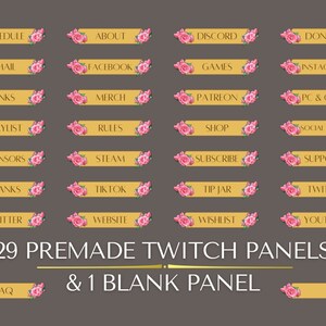 Animated Stream Pack Pink Rose Garden Overlay Set for - Etsy