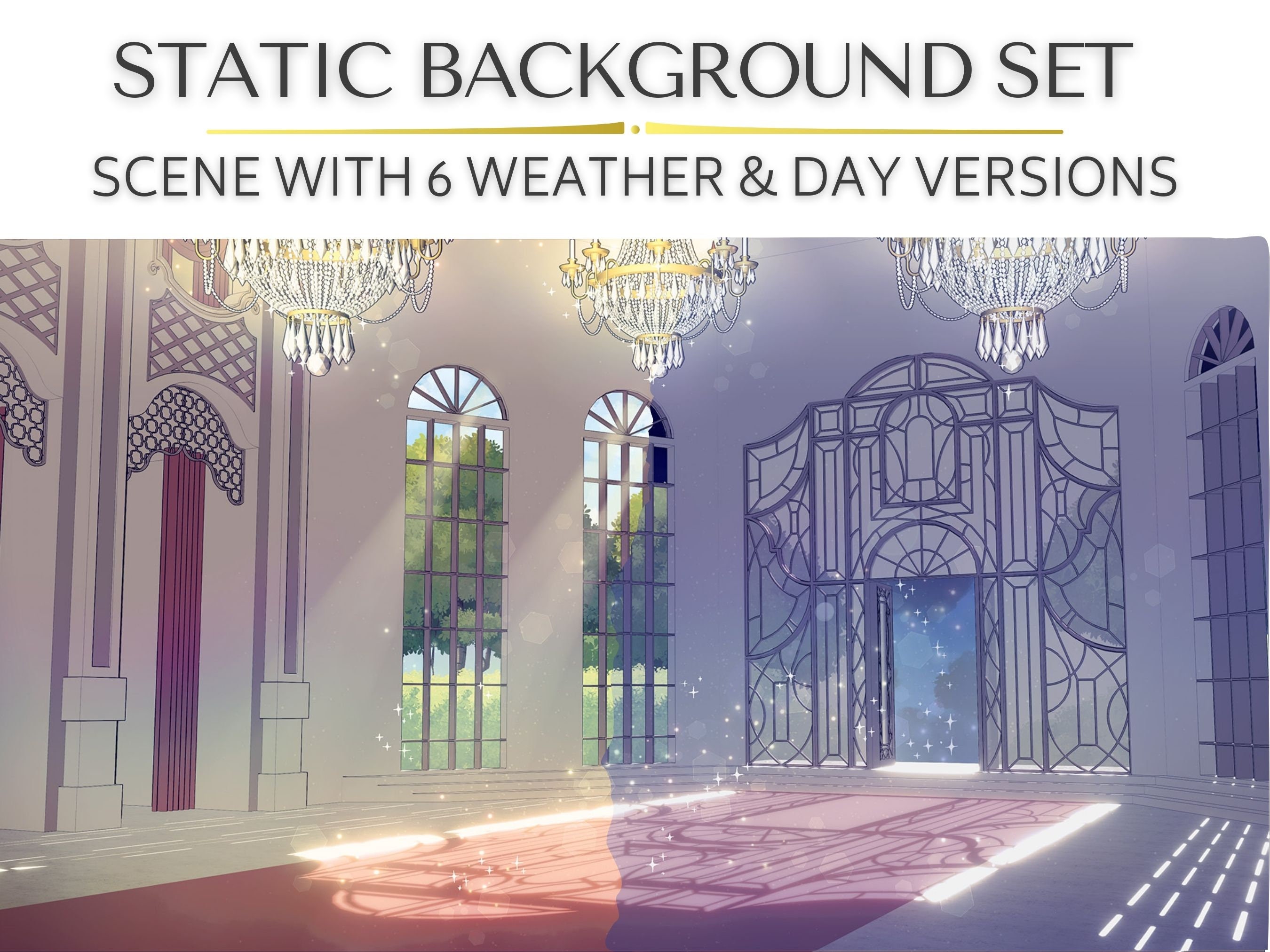 Background Pack Vtuber Livestream Grand Entrance Static Background Set - Etsy