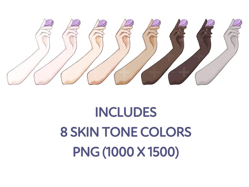 Vtuber Macaron Hands | PNG Arm Asset for Live2d Vtuber Livetreamers in ...