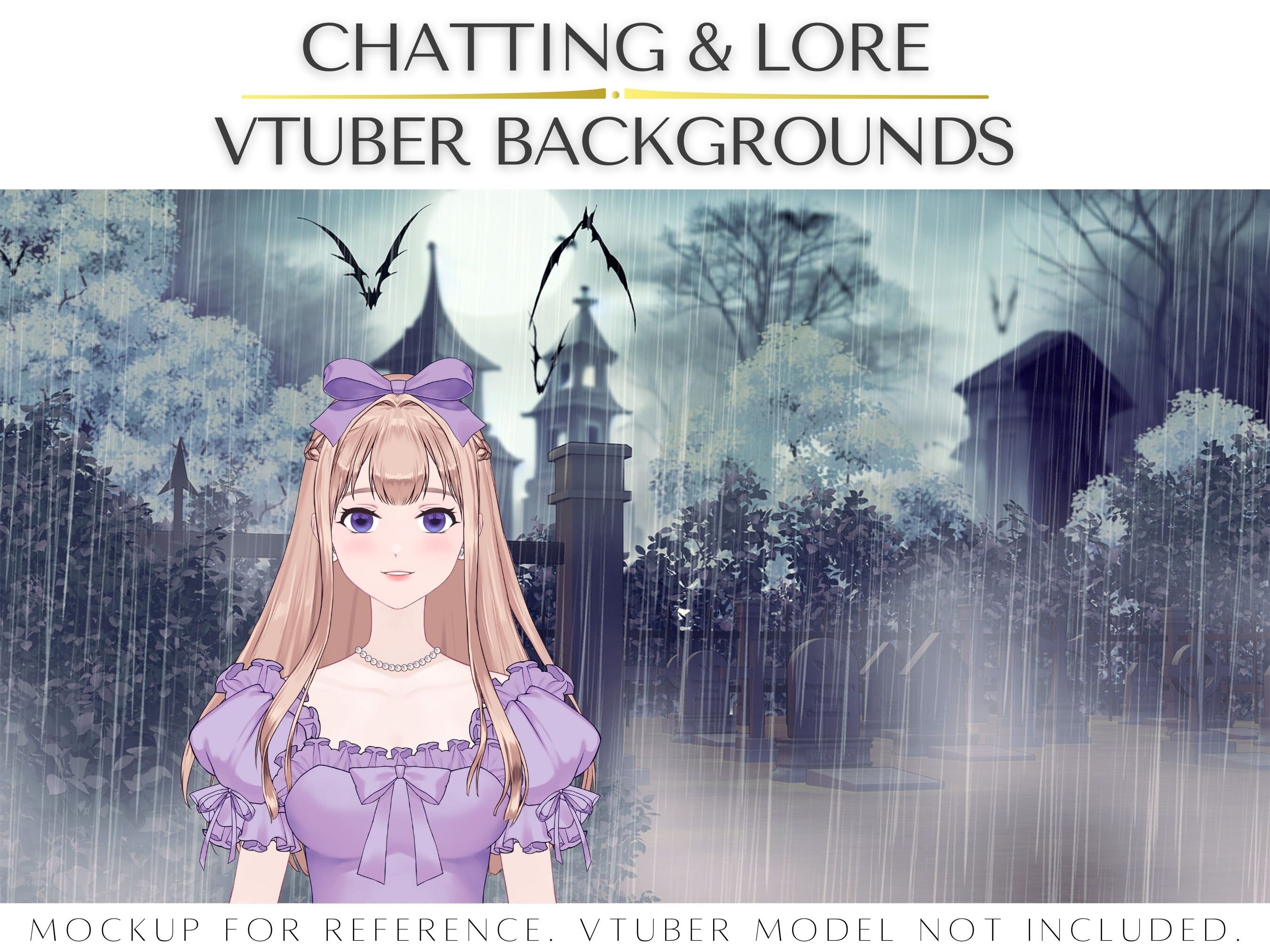 Background Pack Vtuber Livestream Spooky Graveyard Static - Etsy