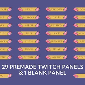 Animated Stream Pack | Pink Rose Garden Overlay Set for Livestreamer ...