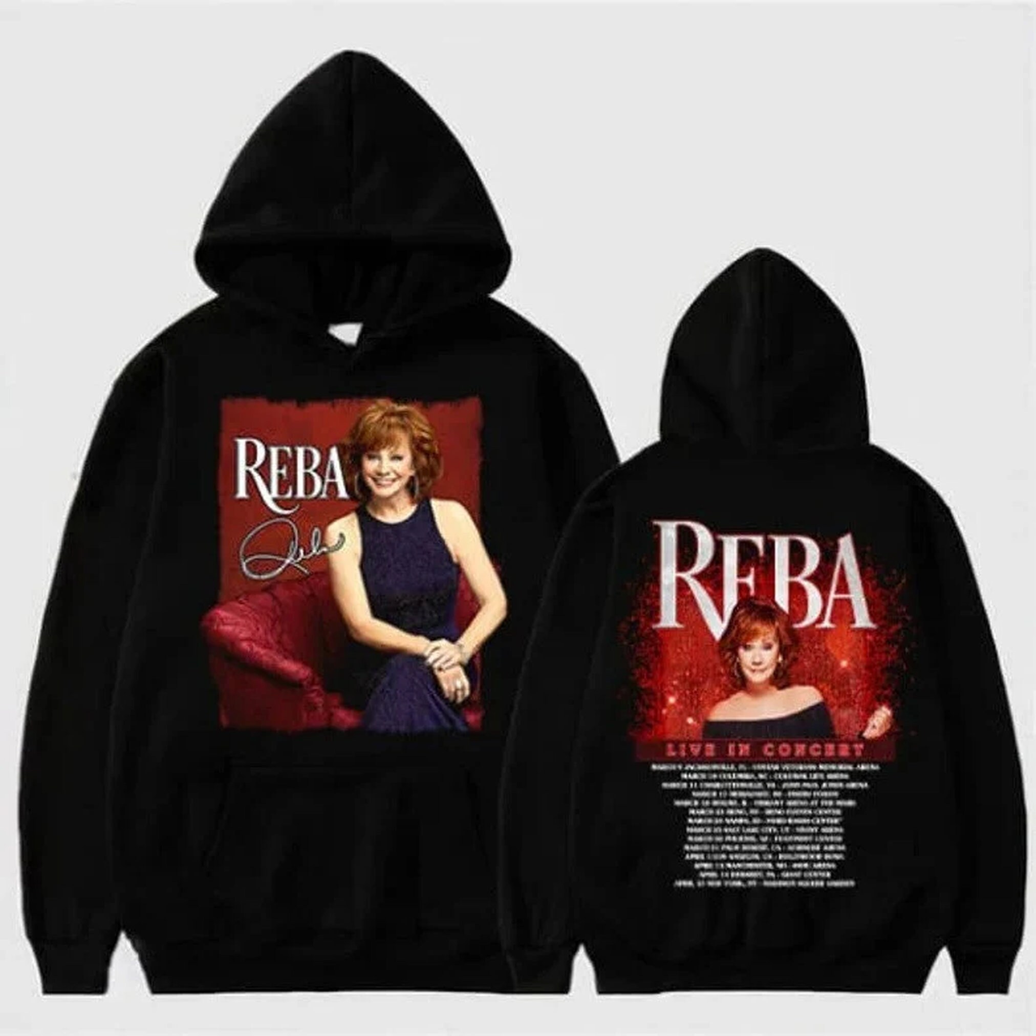 Reba Mcentire Live in Concert 2023 Tour Shirt, Reba Mcentire Shirt ...