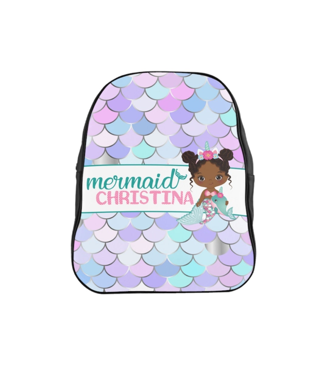 Mermaid Toddler Backpack Personalized , Custom School Backpack for ...
