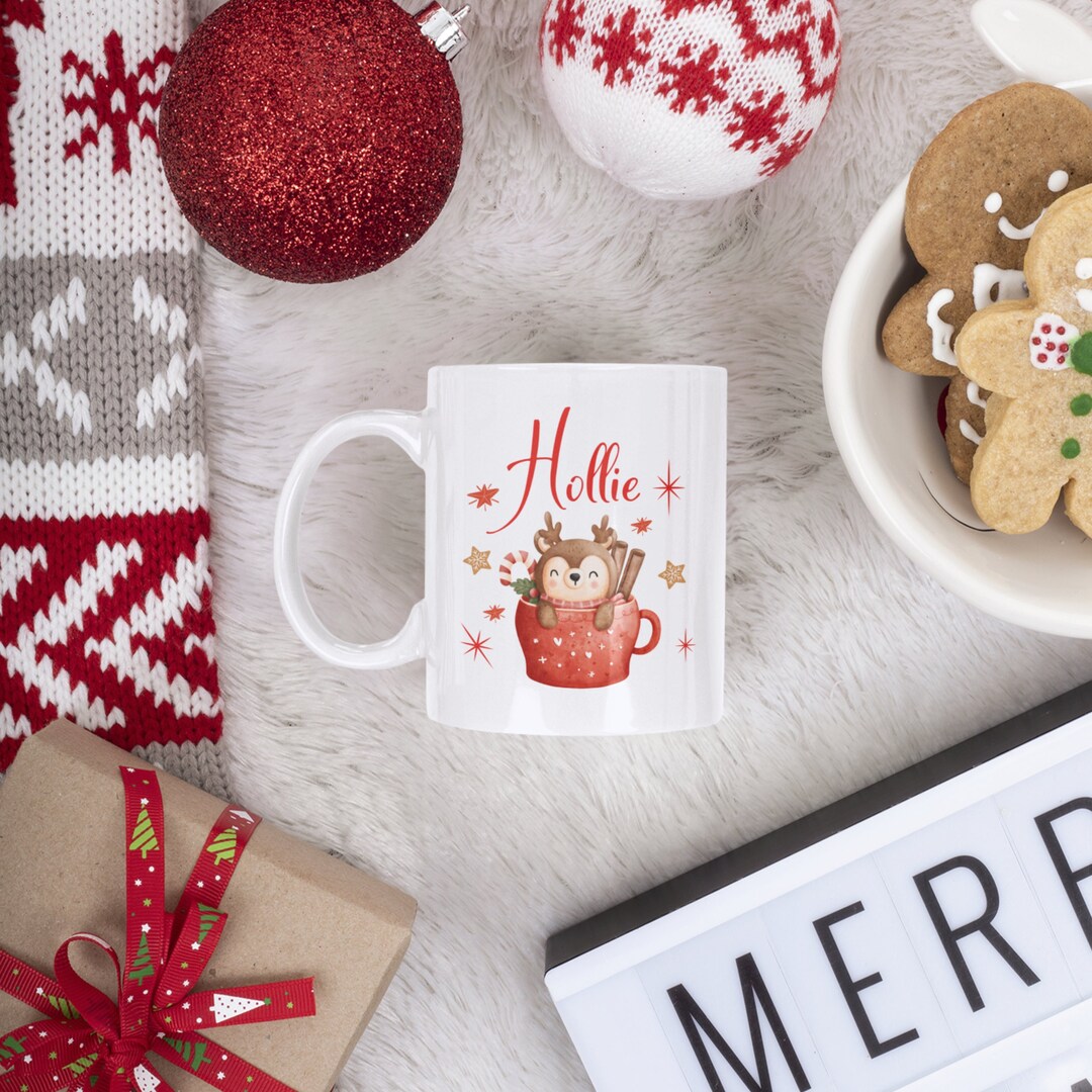 Custom Name Hot Cocoa Mug Christmas Personalized Hot - Etsy