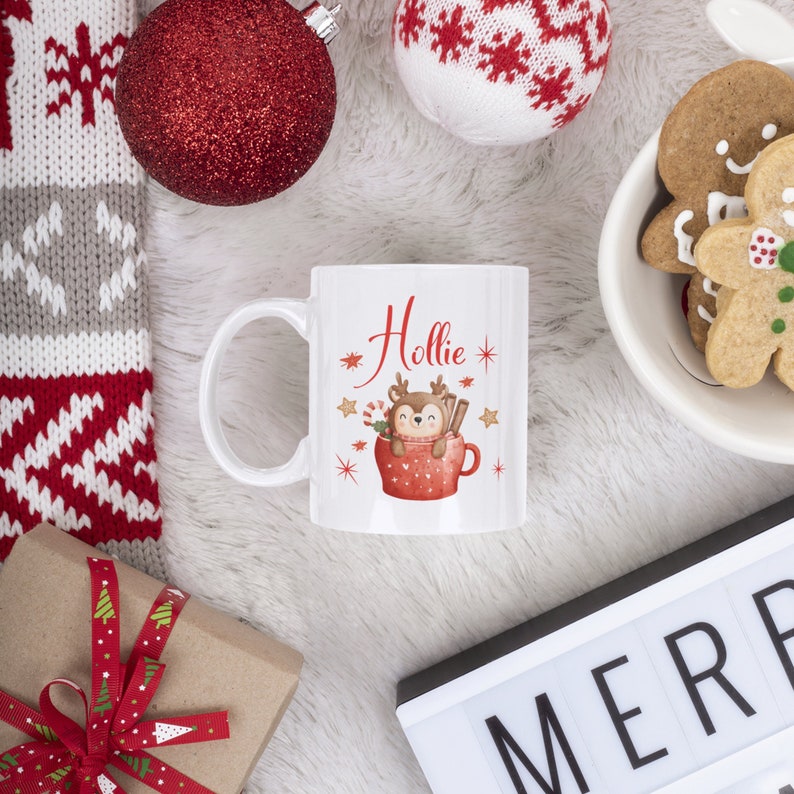 Custom Name Hot Cocoa Mug Christmas Personalized Hot - Etsy