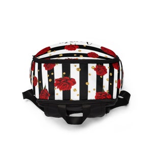 Flower Roses School Backpack for Girls , Personalized School Bag for ...