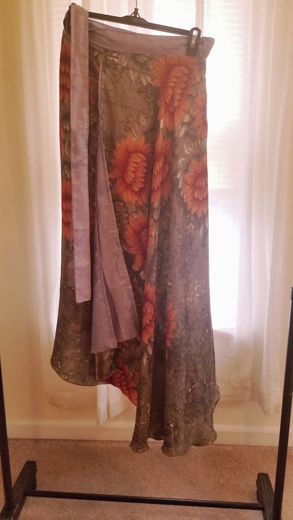 vintage wrap skirt 1980s - Gem