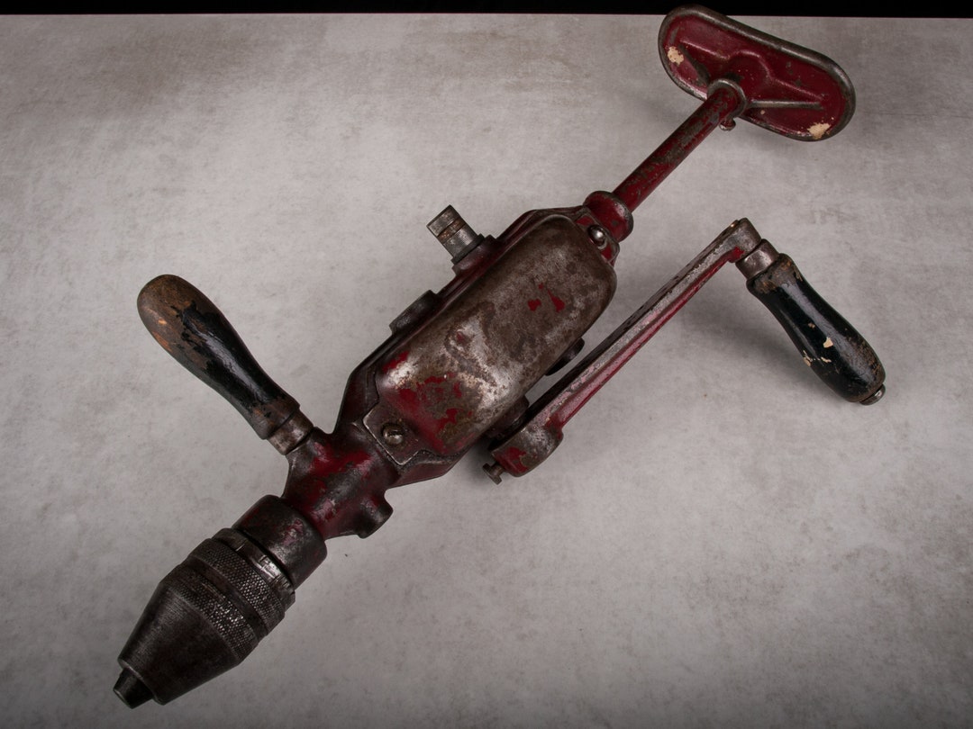 Beautiful Old Hand Drill Manual Crank Drilling Tool - Etsy