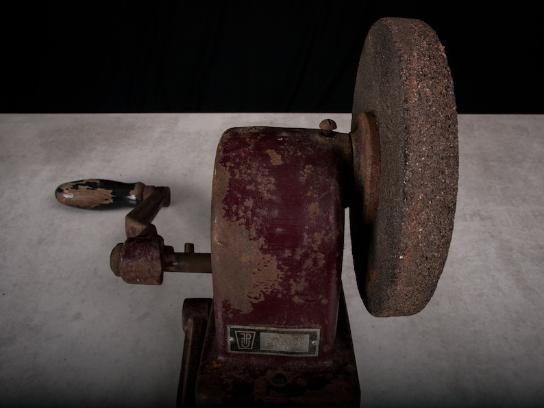 Manual Crank Grinder Old Sharpener Vintage Antique Machine - Etsy