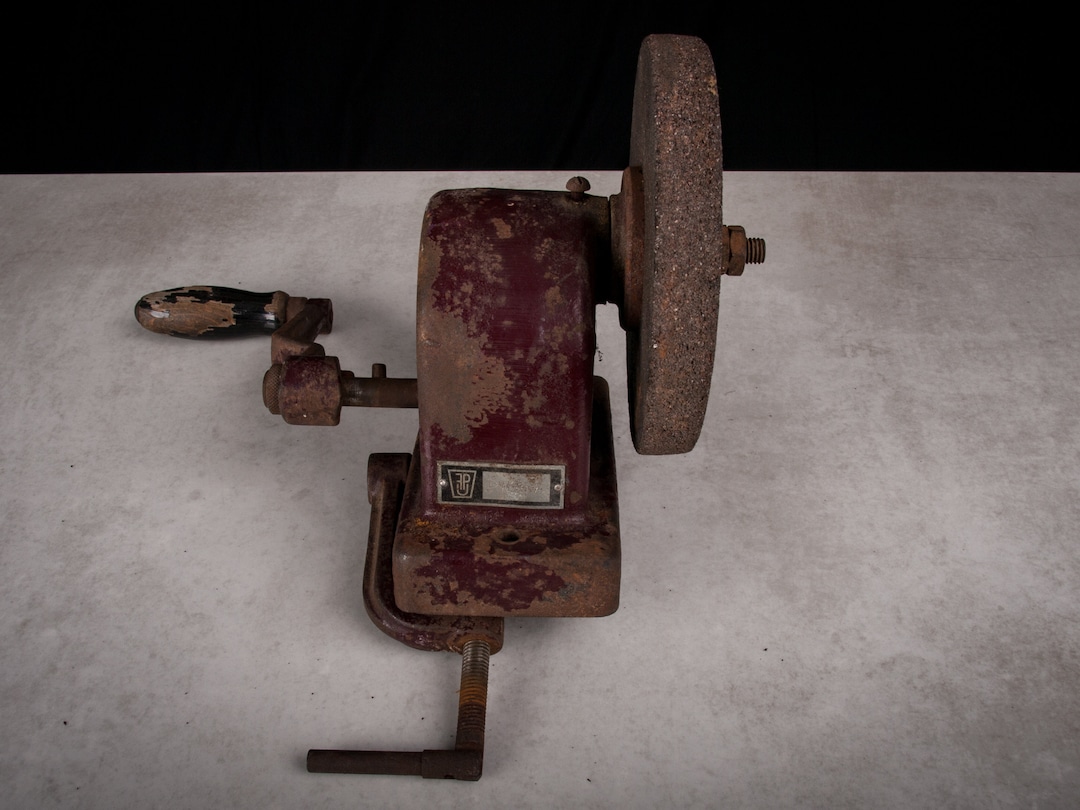 Manual Crank Grinder Old Sharpener Vintage Antique Machine - Etsy