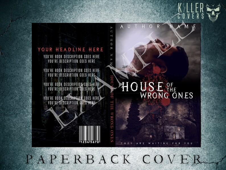 Premade Book Cover Design, Horror Ebook Cover, Readymade Digital Book ...