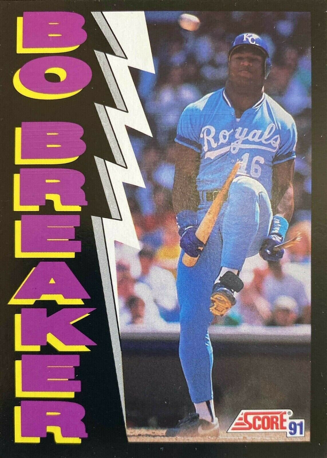 Bo Jackson "bo Breaker”• Card Back Big “BO” 1991 Score #773 - Etsy