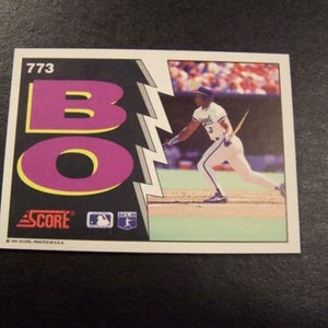 Bo Jackson "bo Breaker”• Card Back Big “BO” 1991 Score #773 - Etsy