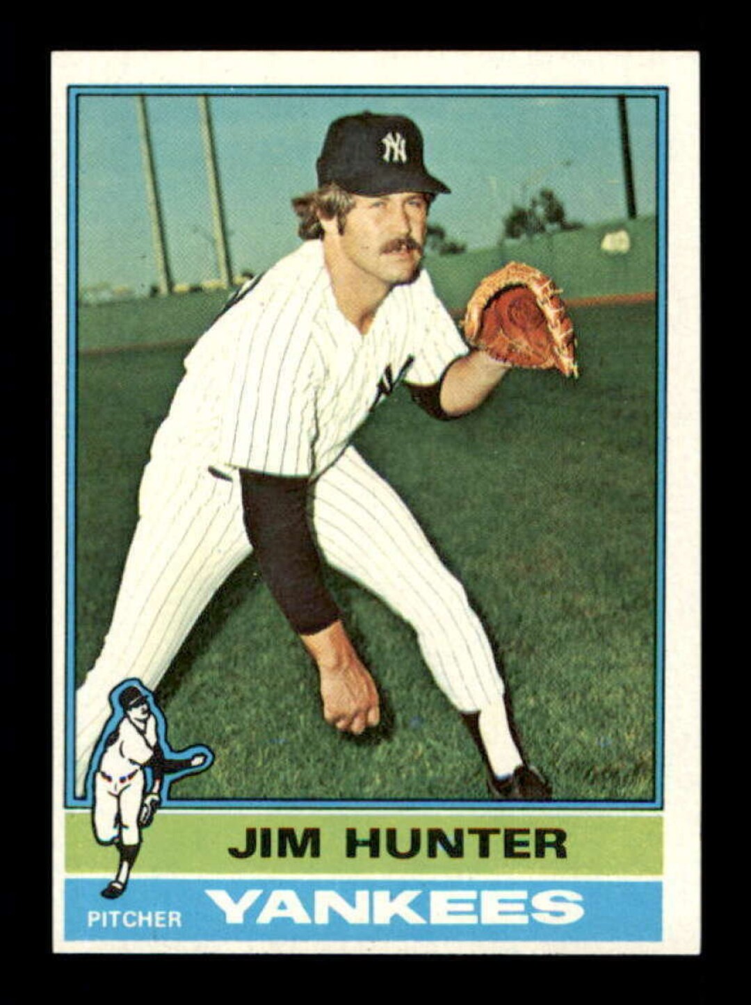 1976 Topps #100 Jim Hunter Yankees - Etsy