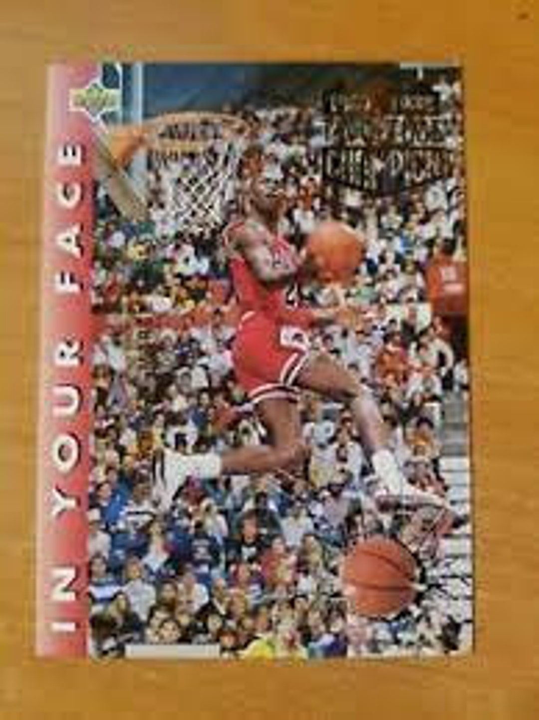 Michael Jordan 1987-88 Two-time Champion "in Your Face " Upper Deck 453 ...