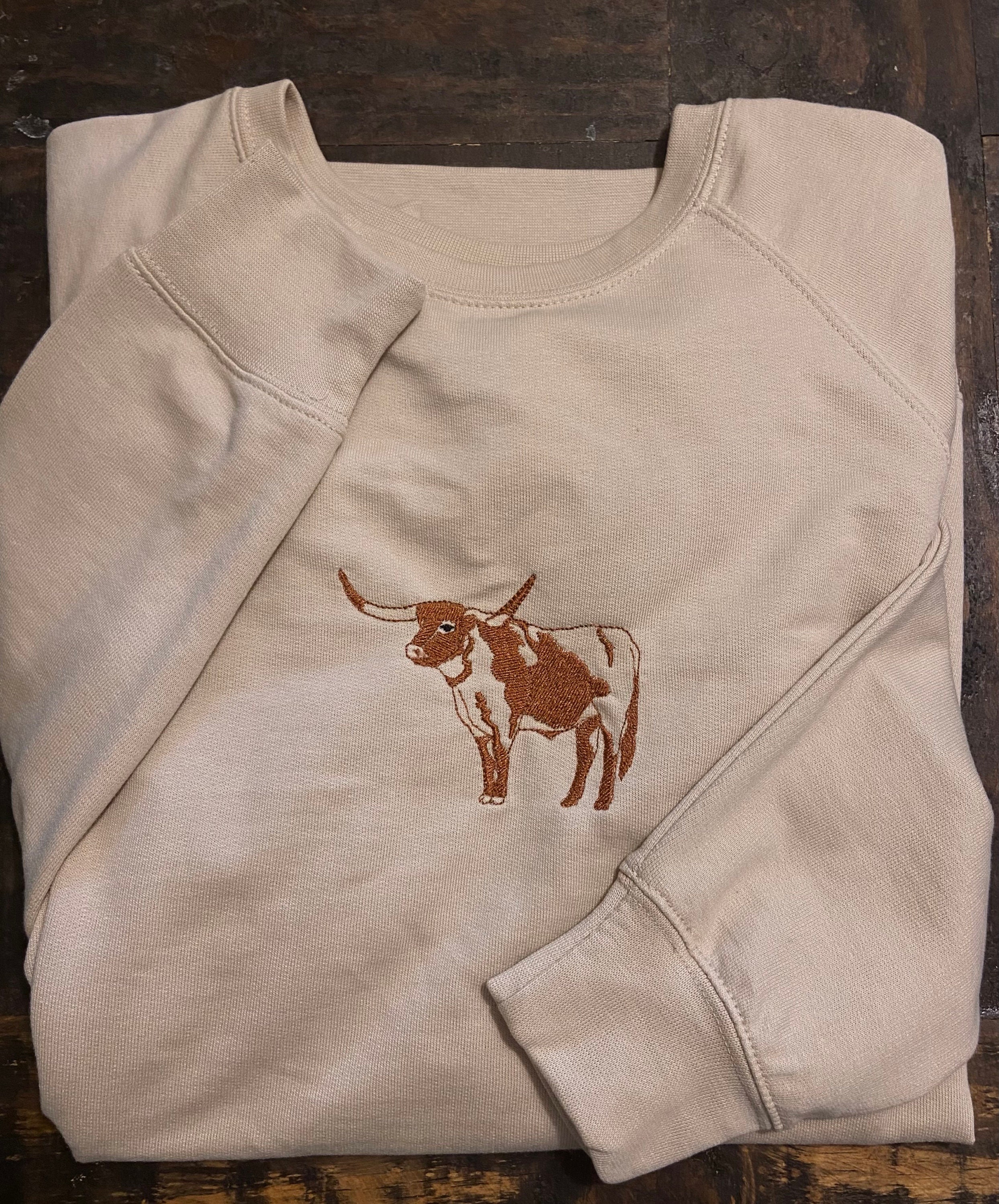 Longhorn Sweatshirt livestock Sweatshirt Rodeo - Etsy