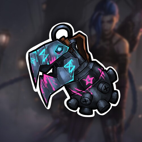 League of Legends Jinx Monkey Bomb Vinyl Decal Sticker for Car - Etsy