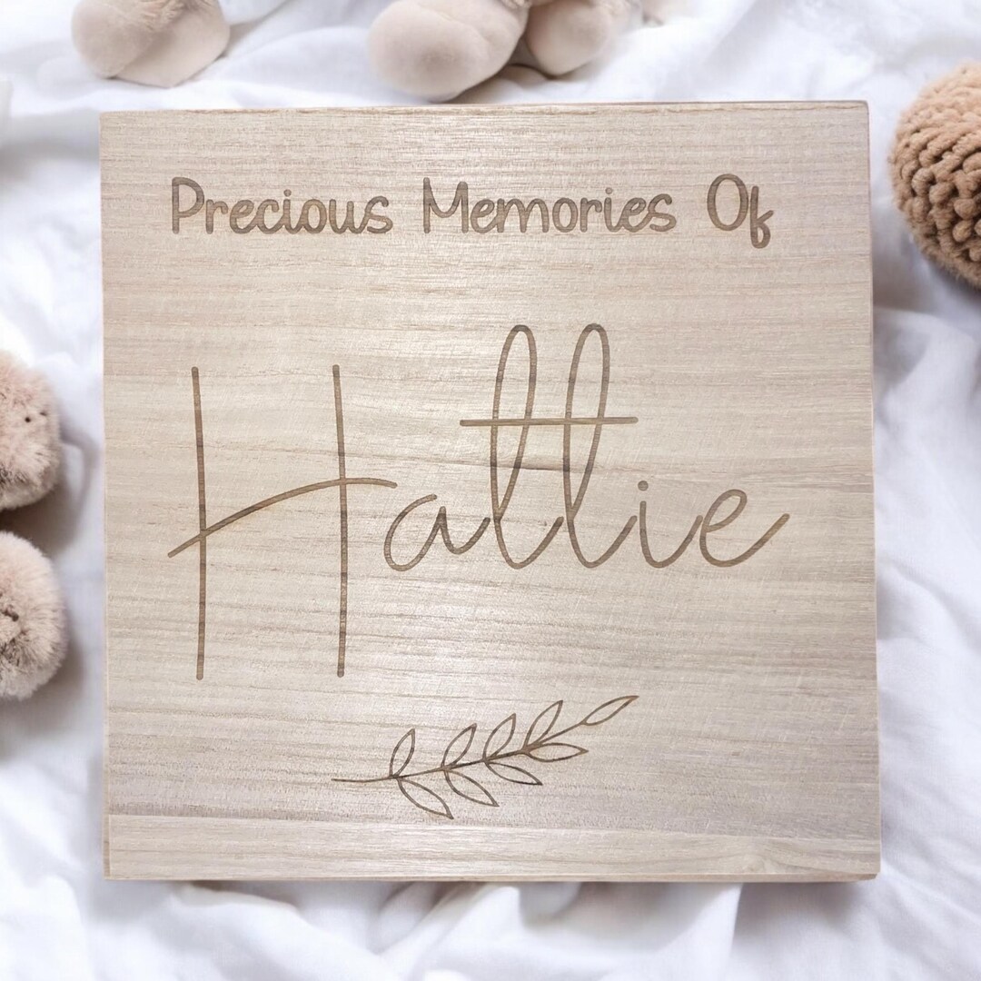 Personalised Wooden Memory Box Photo Storage Box - Etsy