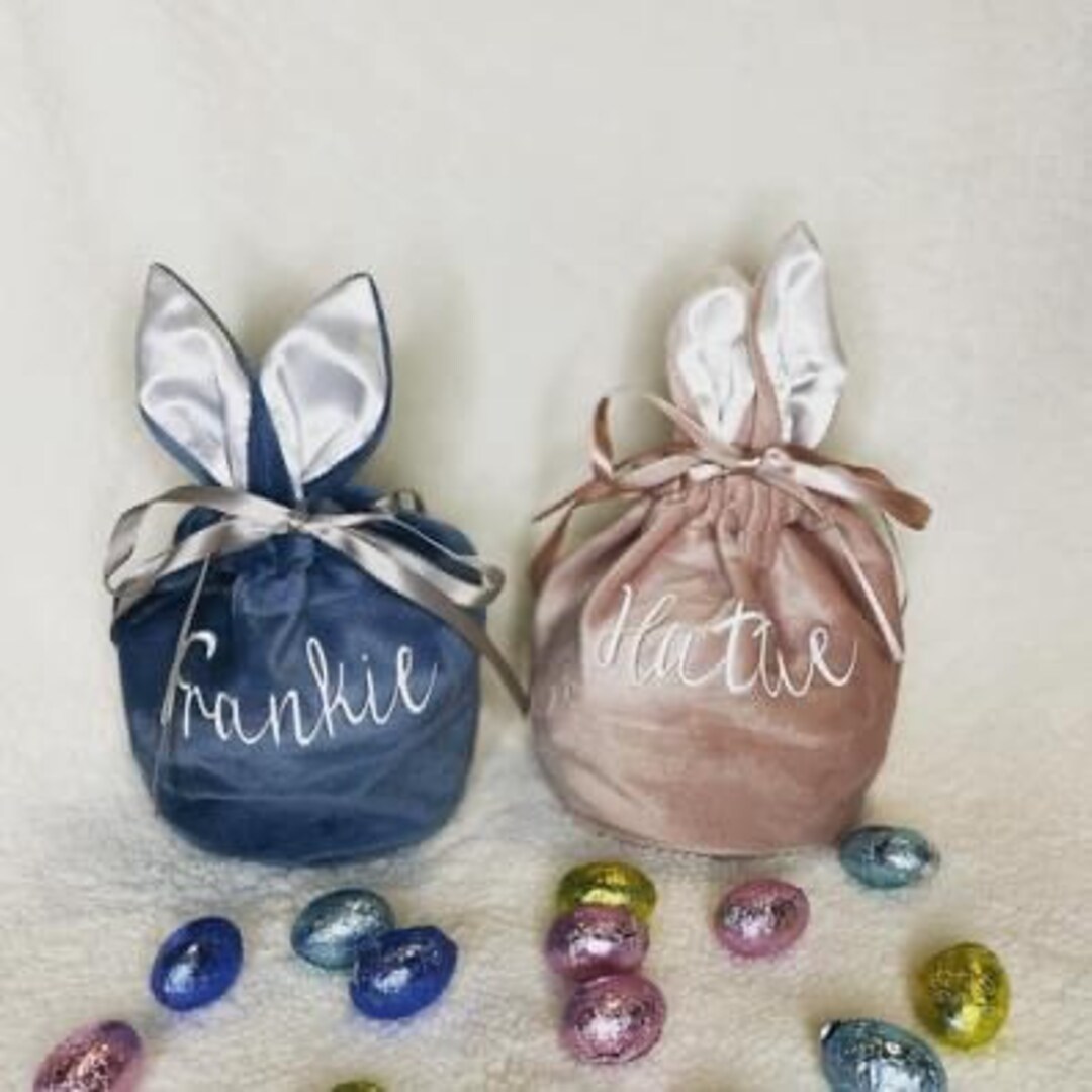 Personalised Easter Bunny Pouch - Etsy UK