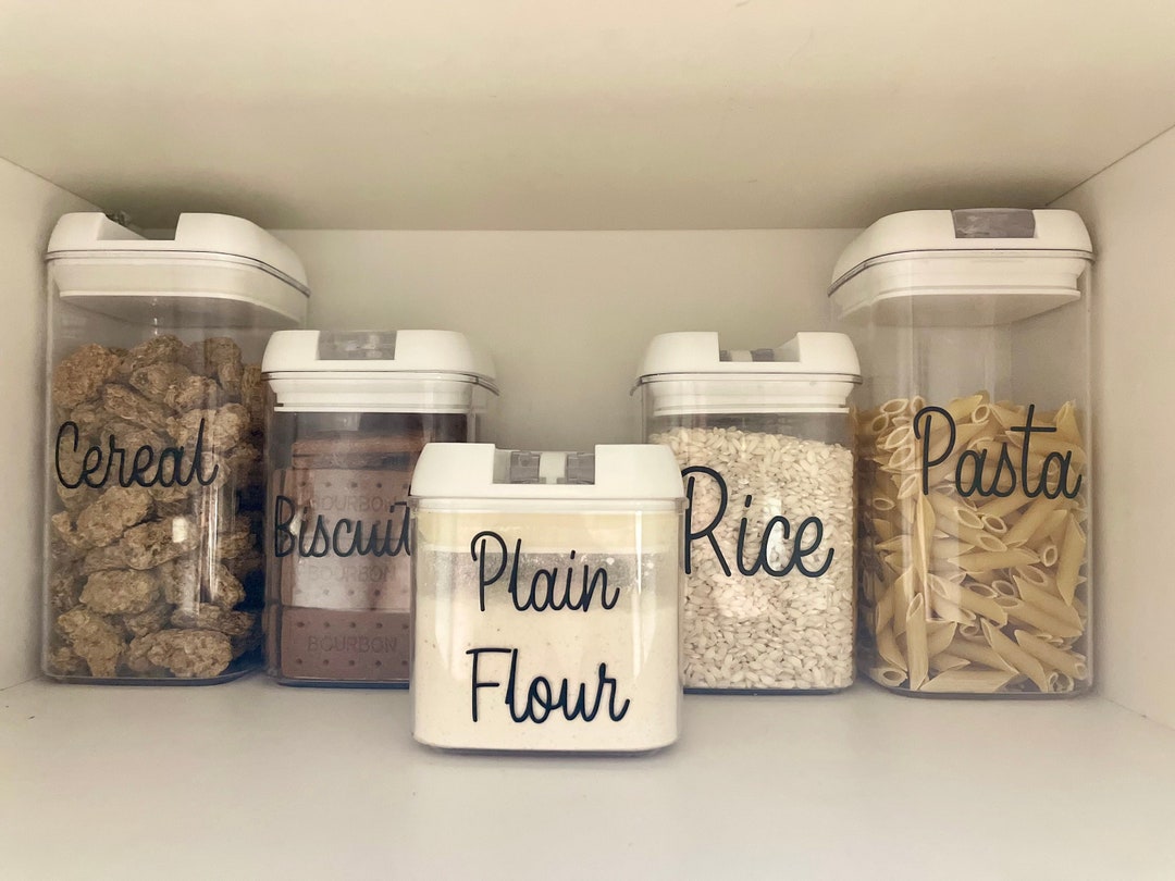 Set of 5 Pantry Cupboard Labels - Etsy