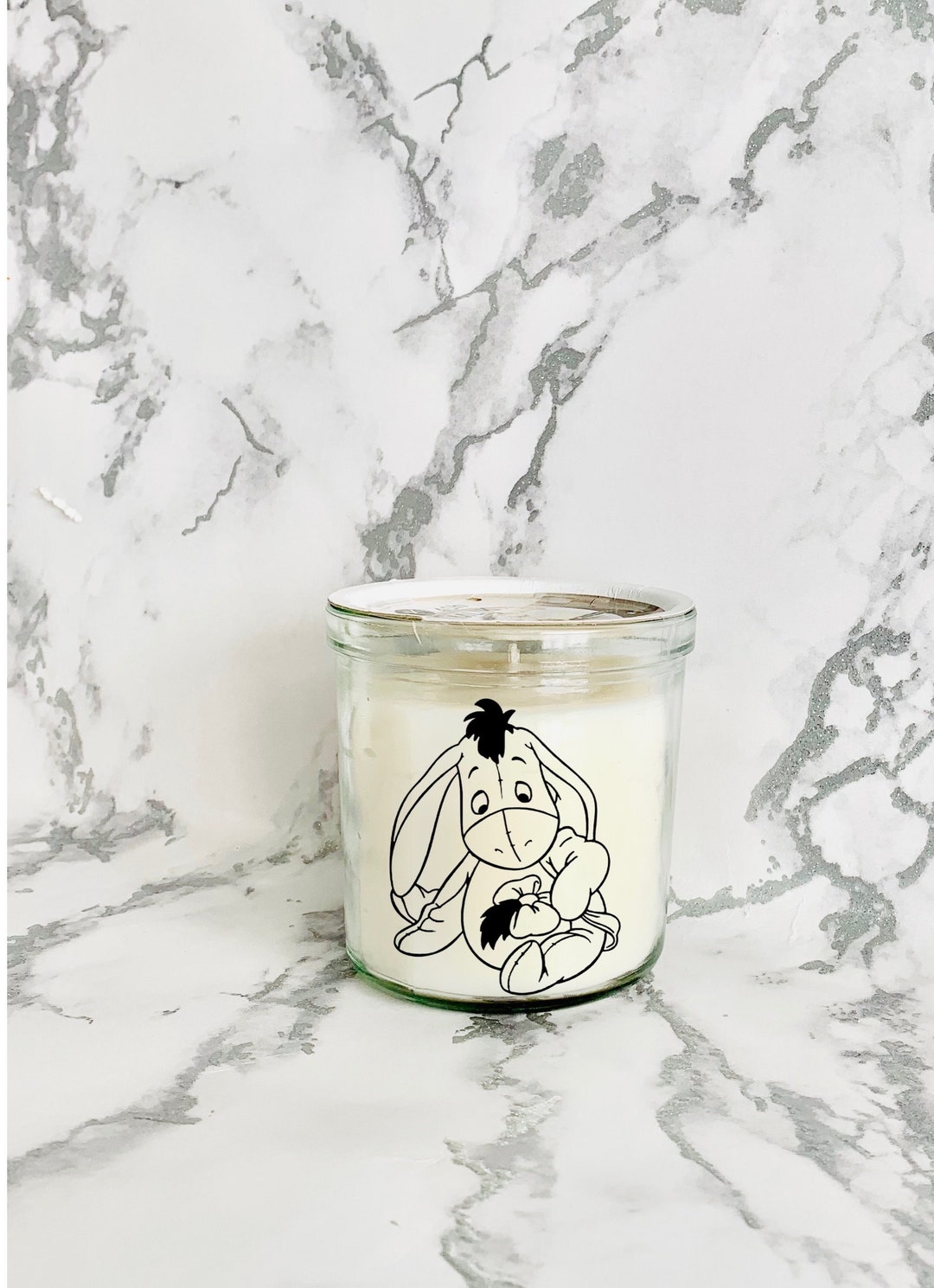 Baby Eeyore Glass Candle, Eeyore Gift, Perfect Decorative Piece for ...