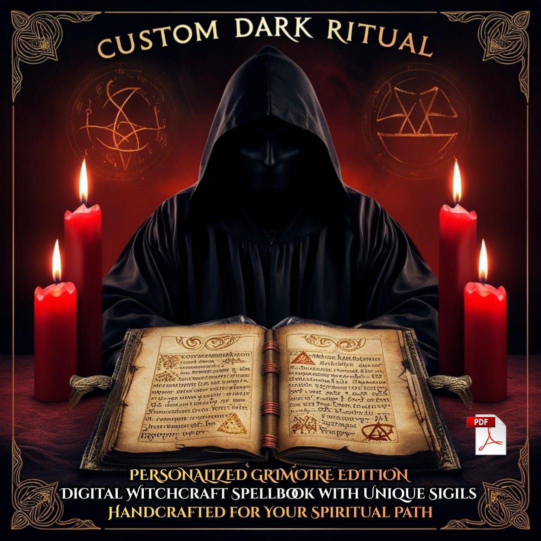 Personalized Grimoire PDF – Custom Witchcraft Spellbook With Sigils ...