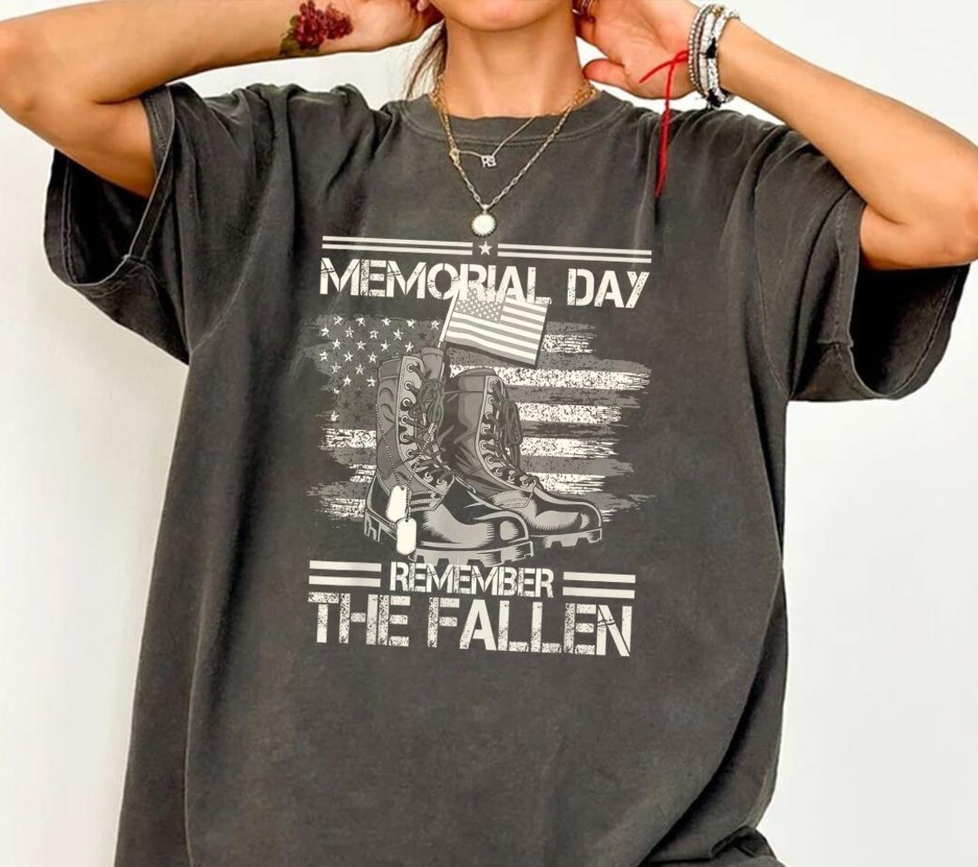 Memorial Day Remember the Fallen Veteran T-shirt, Military Vintage T ...
