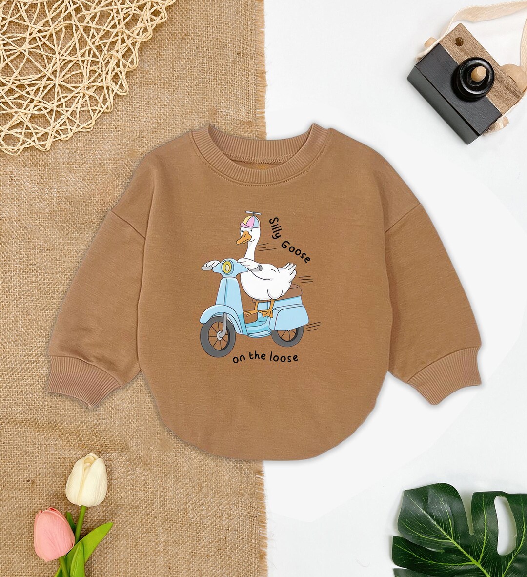 Silly Goose on the Loose Baby Outfit, Funny Duck Baby Bodysuit, First ...