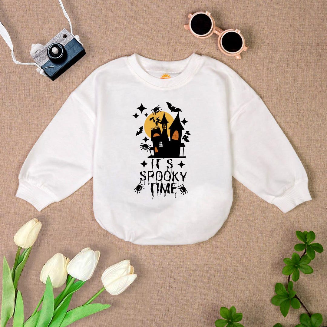 It's Spooky Time Bubble Romper, Fall Season Baby Clothes, Halloween ...