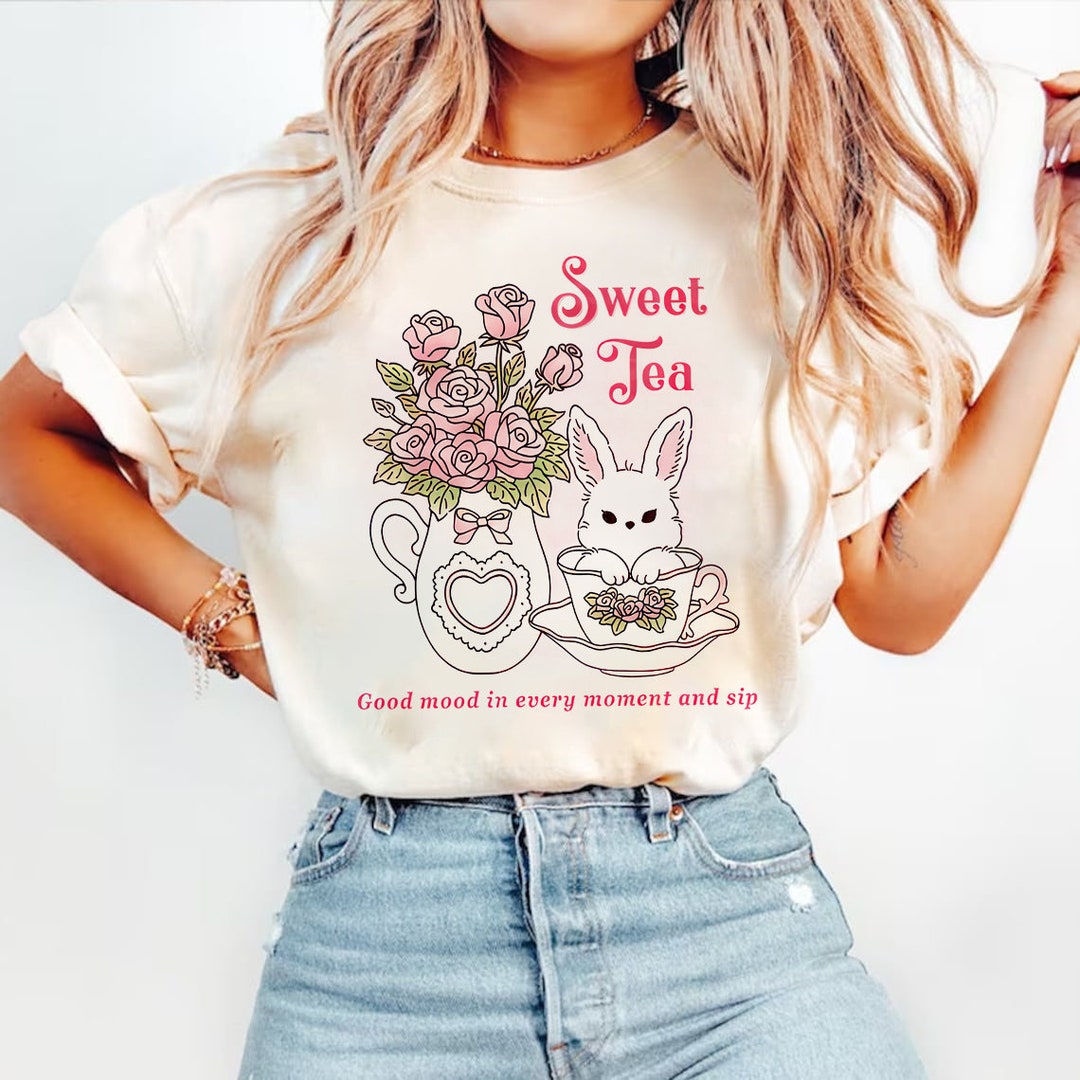 Sweet Tea Tshirt, About Sweet Bunny Shirt, Sublimation Tee, Cute ...