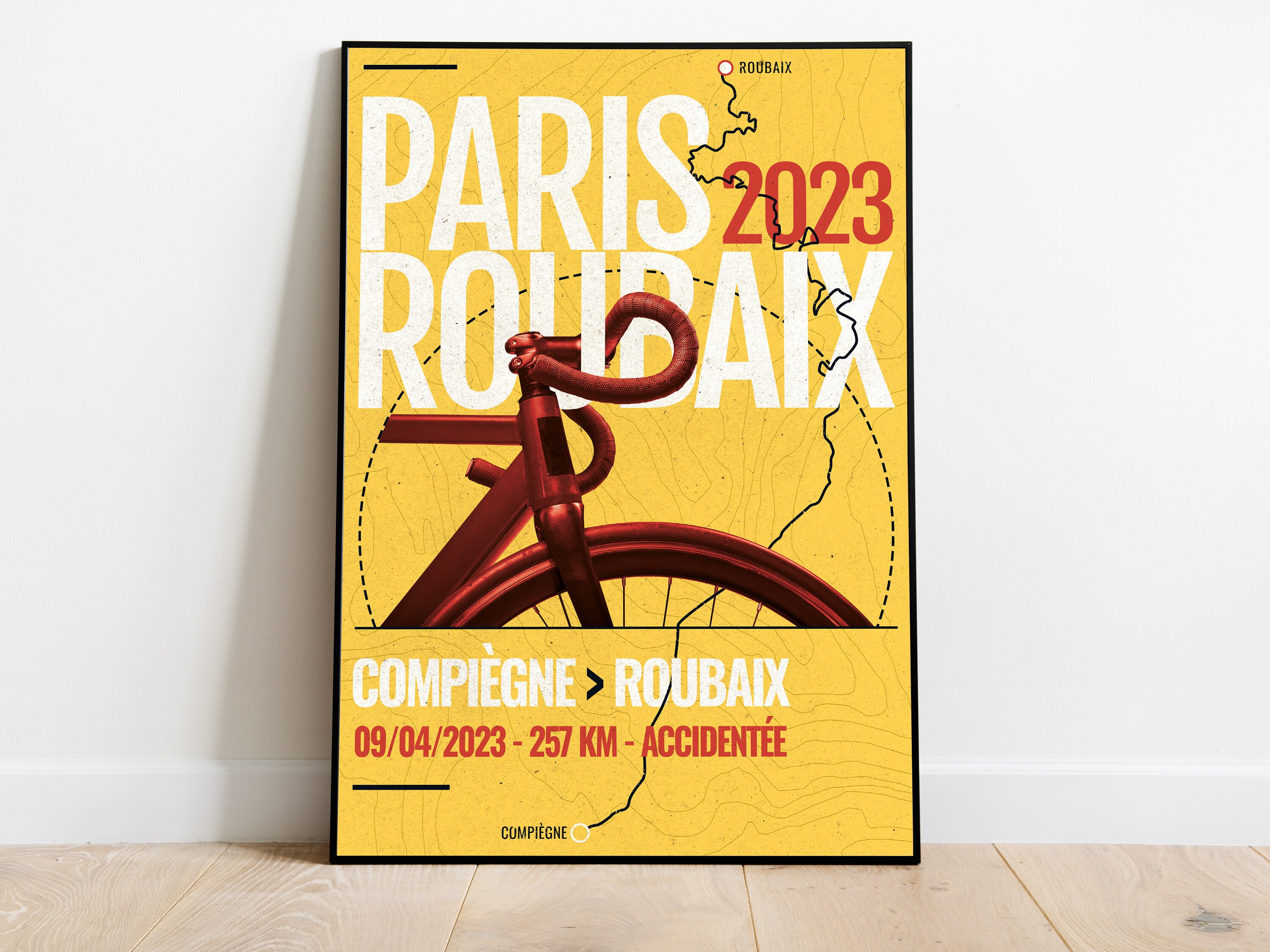 Poster A1 PARIS ROUBAIX to Download for Road Bike Enthusiast Bike ...