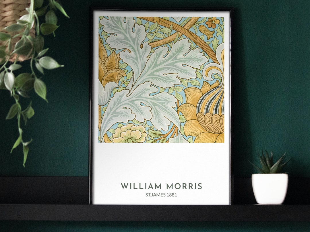 William Morris Print St James Pattern Flower Market Art Print Instant ...