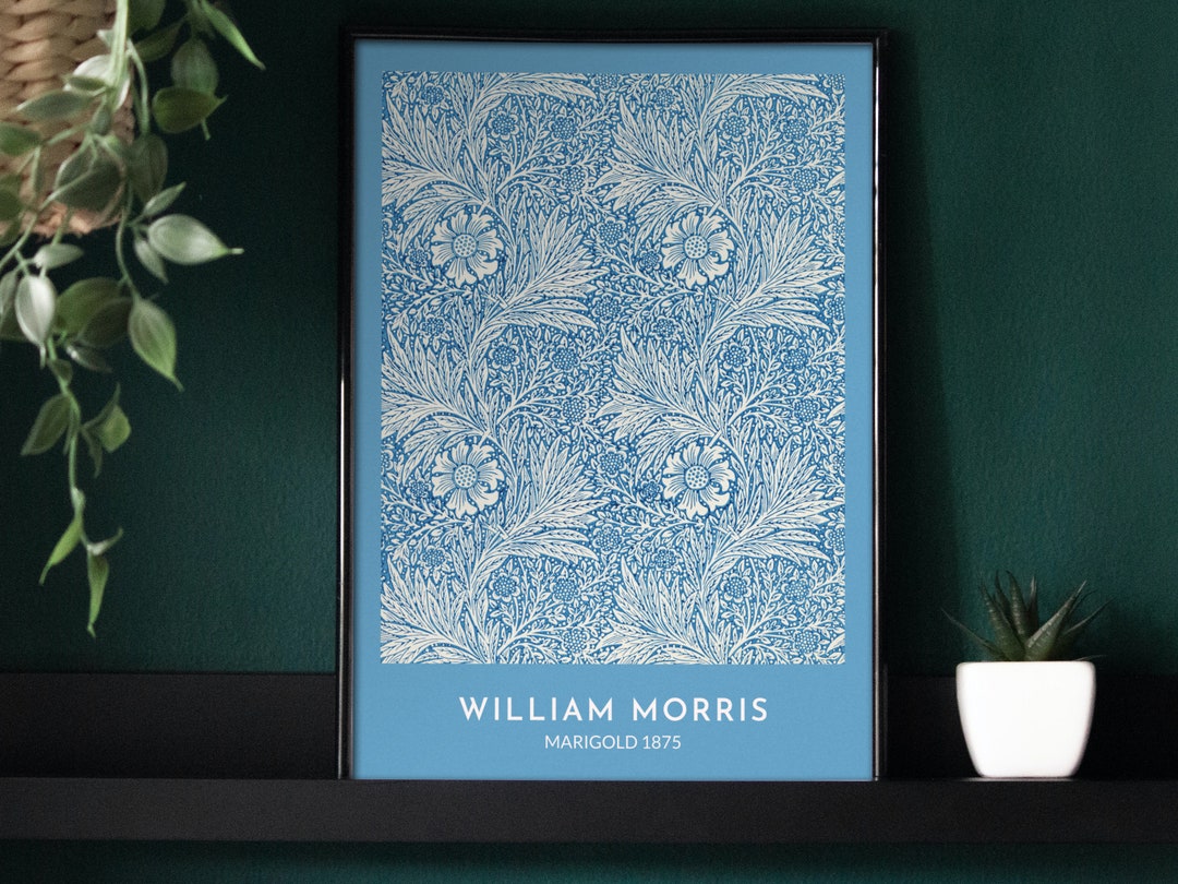 William Morris Print Marigold Pattern Flower Market Art Print Instant ...