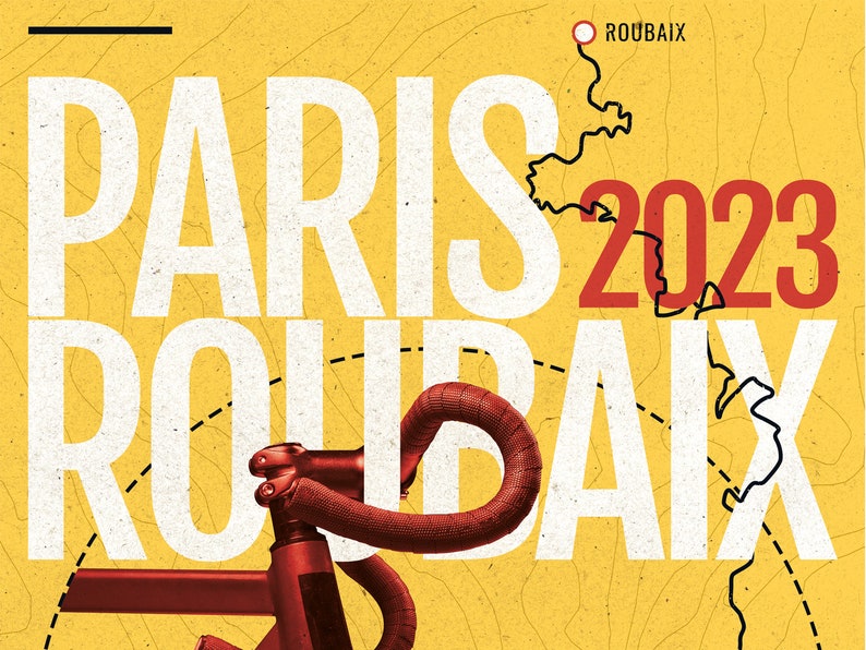 Poster A1 PARIS ROUBAIX to Download for Road Bike Enthusiast Bike ...