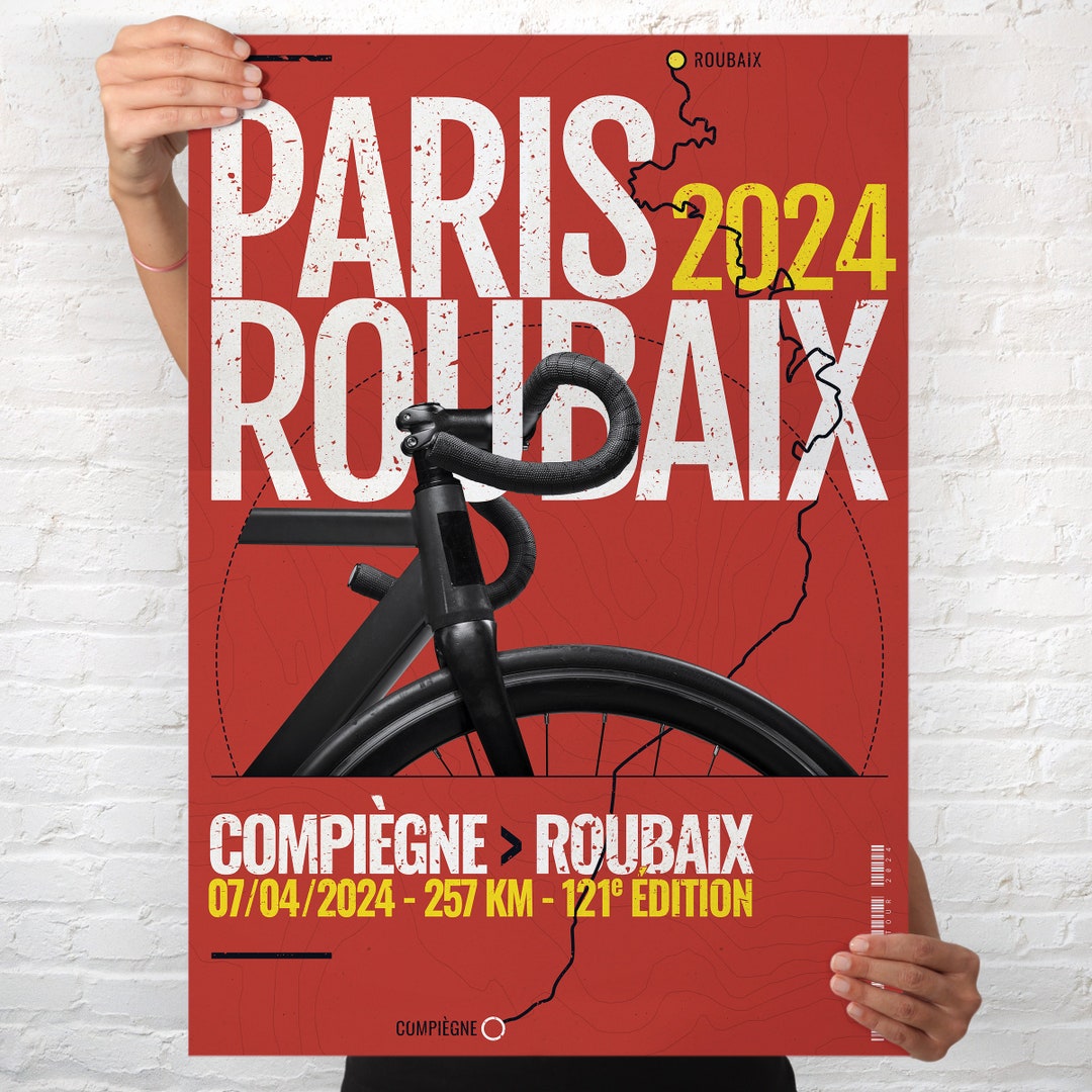 Poster A1 PARIS ROUBAIX to Download for Road Bike Enthusiast Bike ...
