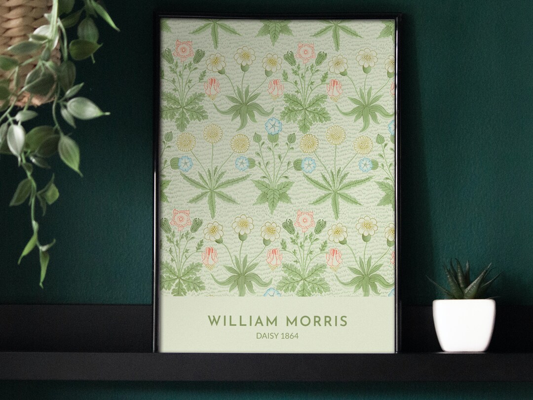 William Morris Print Daisy Pattern Flower Market Art Print Instant ...