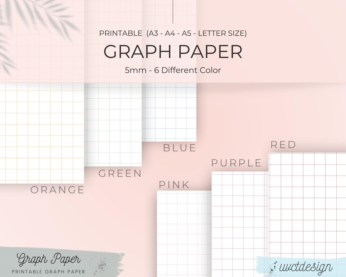6 Digital Graph Paper Bundle Digital Notebook Paper Templates - Etsy