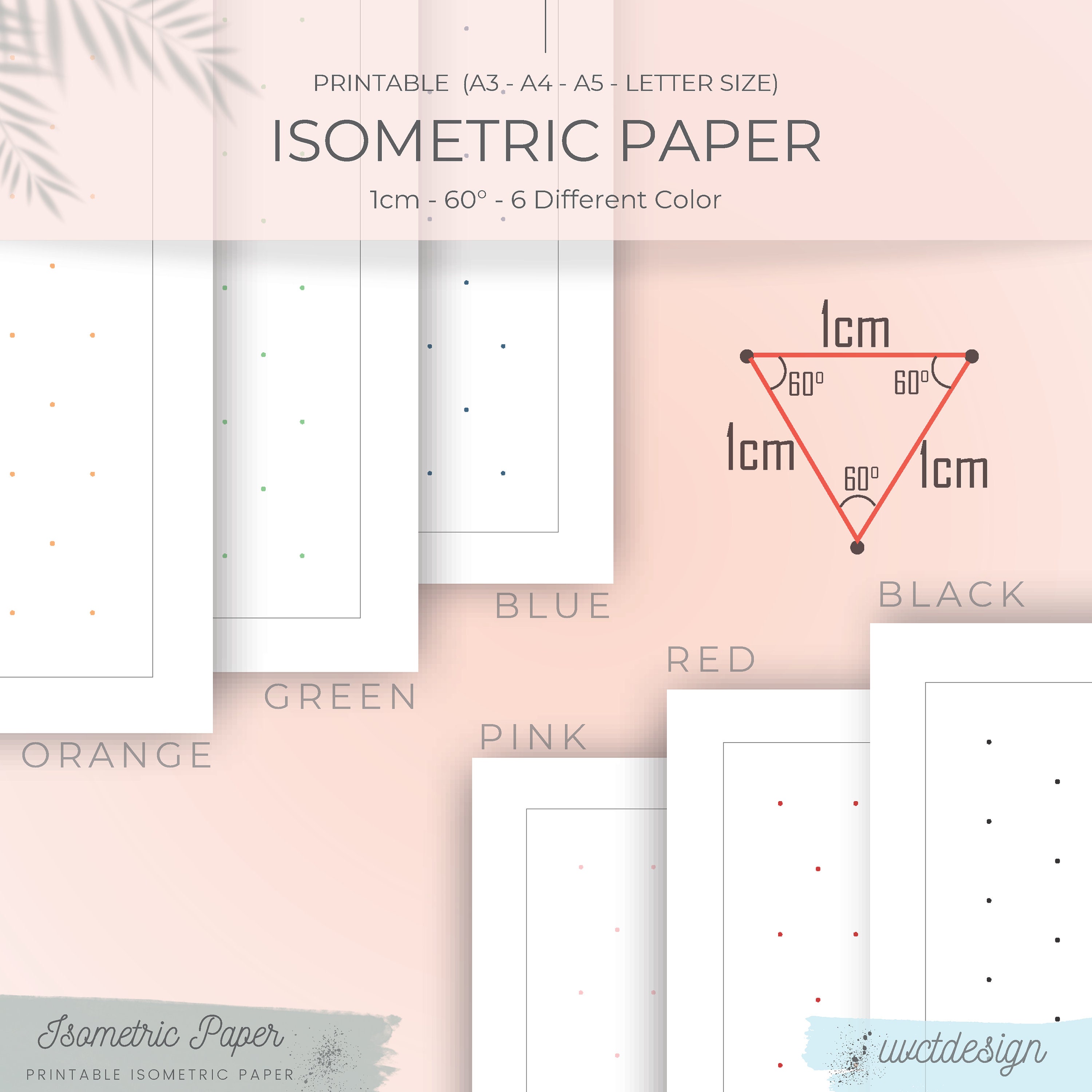 Isometric Dot Paper 1cm