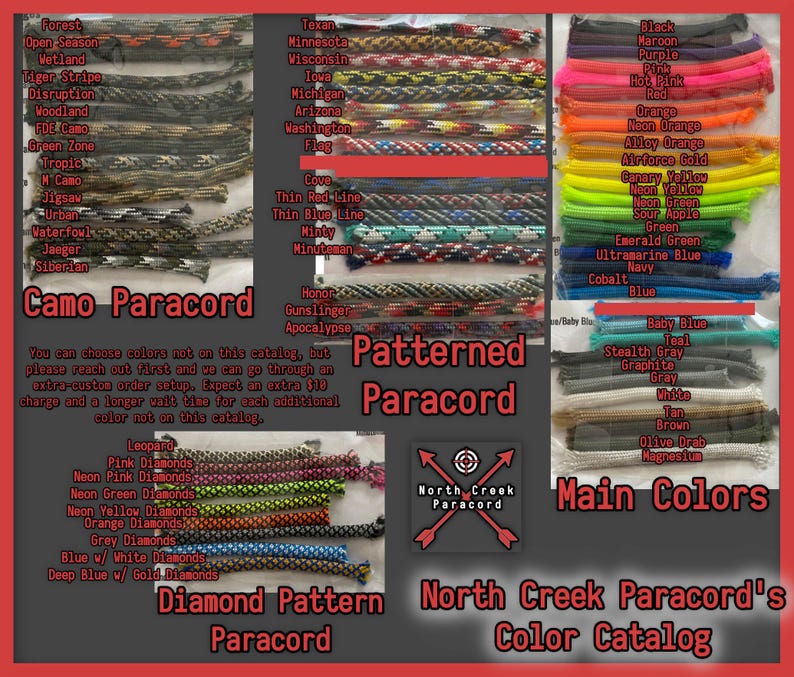 Custom Paracord Round Braid Binocular Lanyard, Choose Your Colors and ...