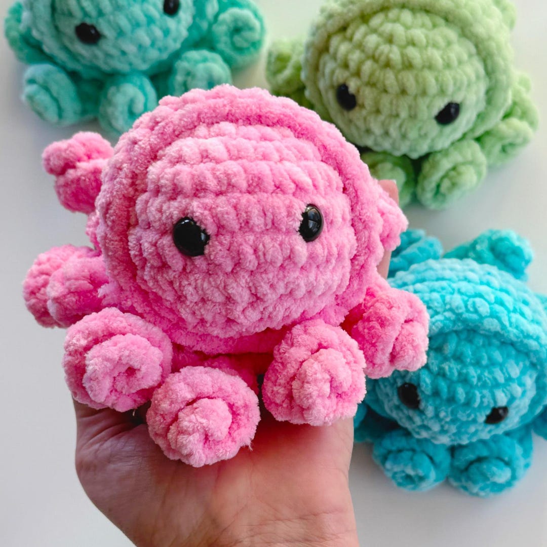 No Sew - Mini Stress Ball Buddies Octopus Pattern, Interactive Toy, Sea ...