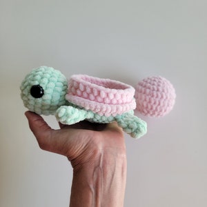 No Sew - Mini Stress Ball Buddies Turtle Hood Pattern, Interactive Toy ...