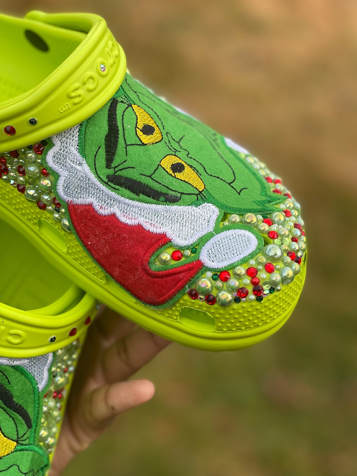 Grinch Crocs - Etsy