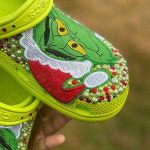 Grinch Crocs - Etsy