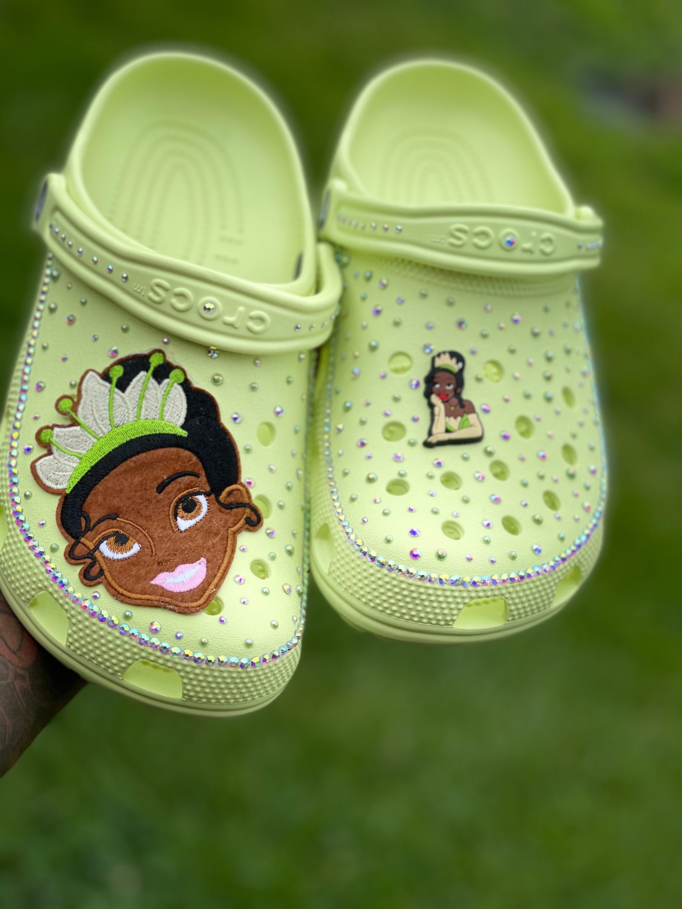 Adult Princess Tiana Crocs - Etsy