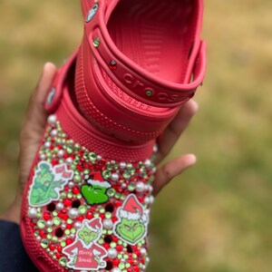 Grinch Crocs - Etsy