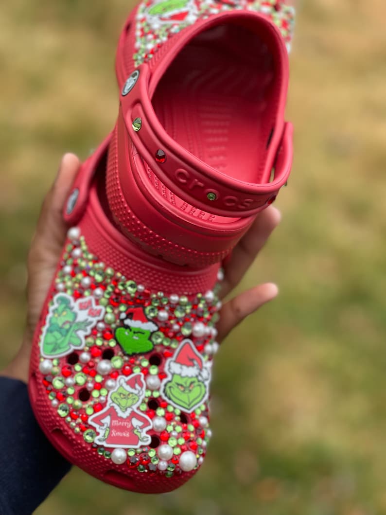 Grinch Crocs - Etsy